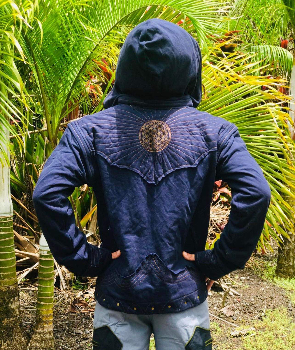 Men's Flower of Life Hooded Jacket – Mystic Closets